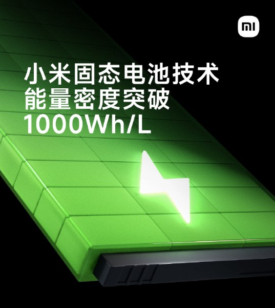 Xiaomi Reveals Solid State Battery Tech, Boasting 1000Wh/L Energy ...