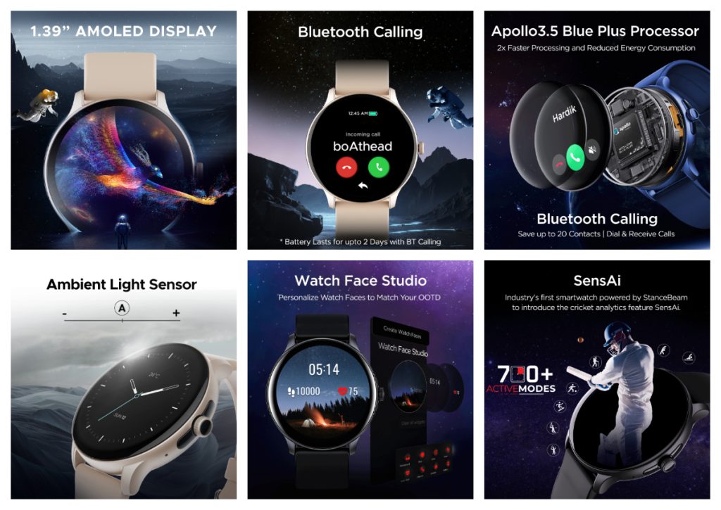 boAt Lunar Connect Pro & Lunar Call Pro watches launched in India with ...