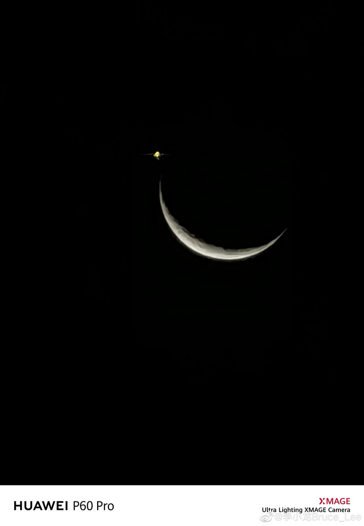 Huawei P60 Pro Captured This Beautiful Image of the Moon & Venus ...