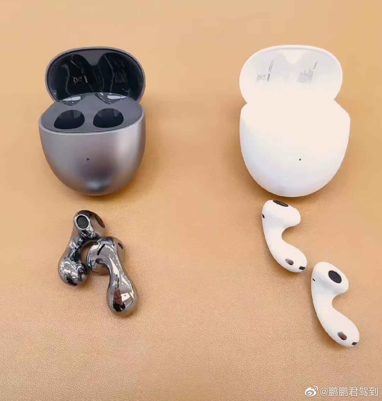 Huawei FreeBuds 5 star in Live Images with a Waterdrop-shaped design ...