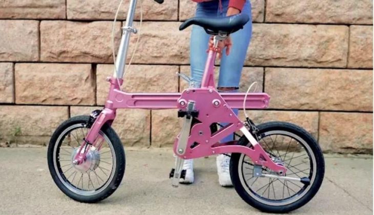 Pop-Cycle compact bike with a sliding frame unveiled - Gizmochina