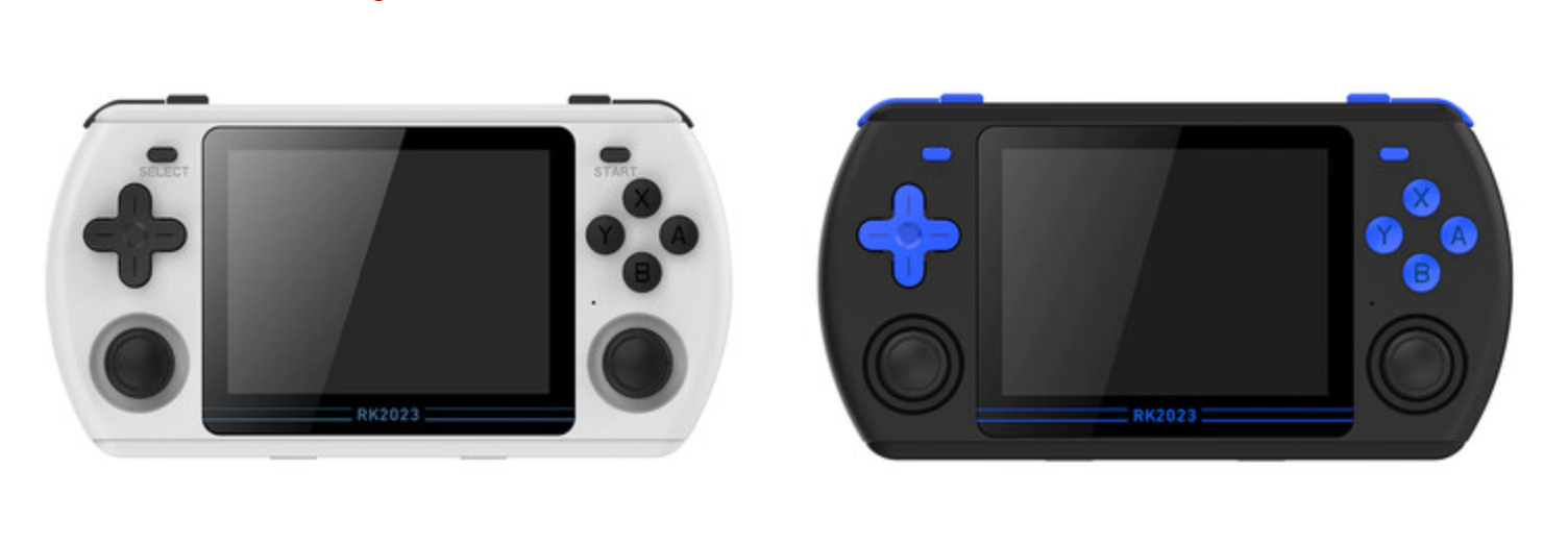 Powkiddy RK2023 Gaming Handheld with a retro design and 3.5-inch ...