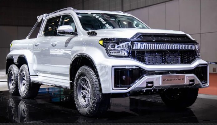 Great Wall Motor's Cannon CyberPickup 6x6 showcased; draws strong ...
