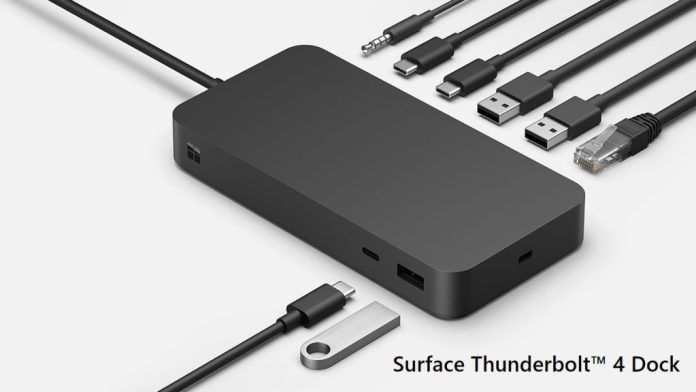 Microsoft launches Surface Thunderbolt 4 Dock for its Surface laptops ...
