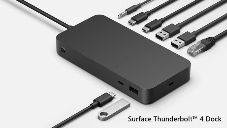 Microsoft launches Surface Thunderbolt 4 Dock for its Surface laptops ...