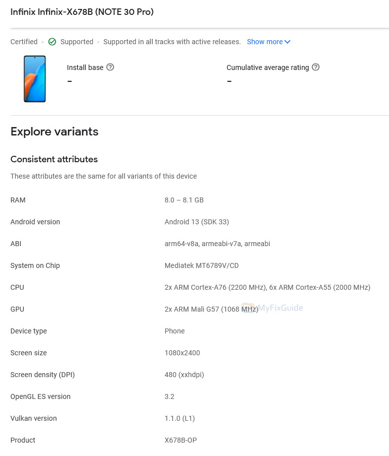 Infinix Note 30 VIP, Note 30 Pro, Note 30 5G Appear On Google Play ...