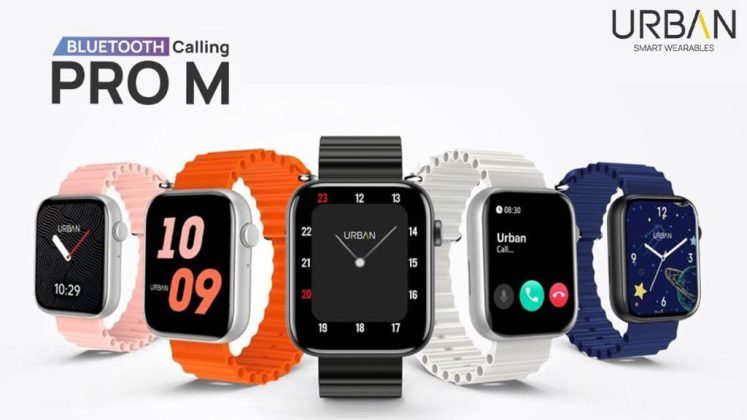 URBAN Pro M smartwatch with Bluetooth calling support launched in India ...