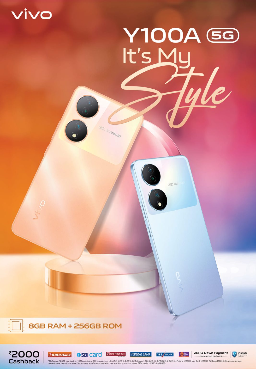 Vivo Y100A promo image appears; specifications, price tipped - Gizmochina