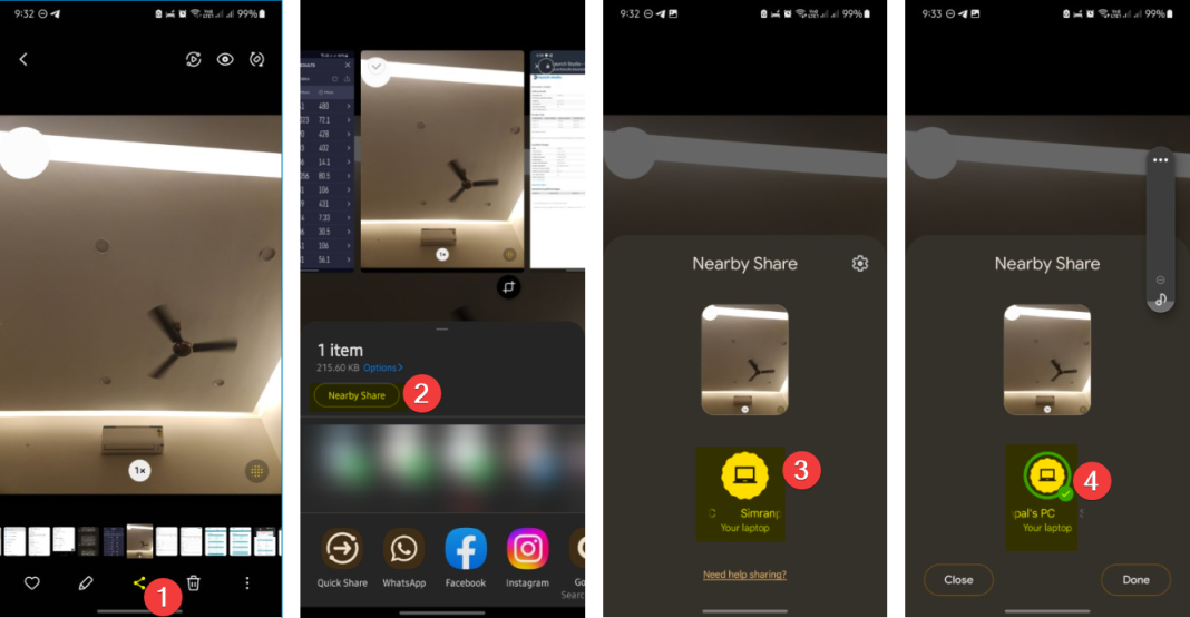 How to use Nearby Share on Android and Windows - Gizmochina