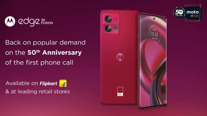 Motorola Edge 30 Fusion Viva Magenta edition relaunched at 50th ...