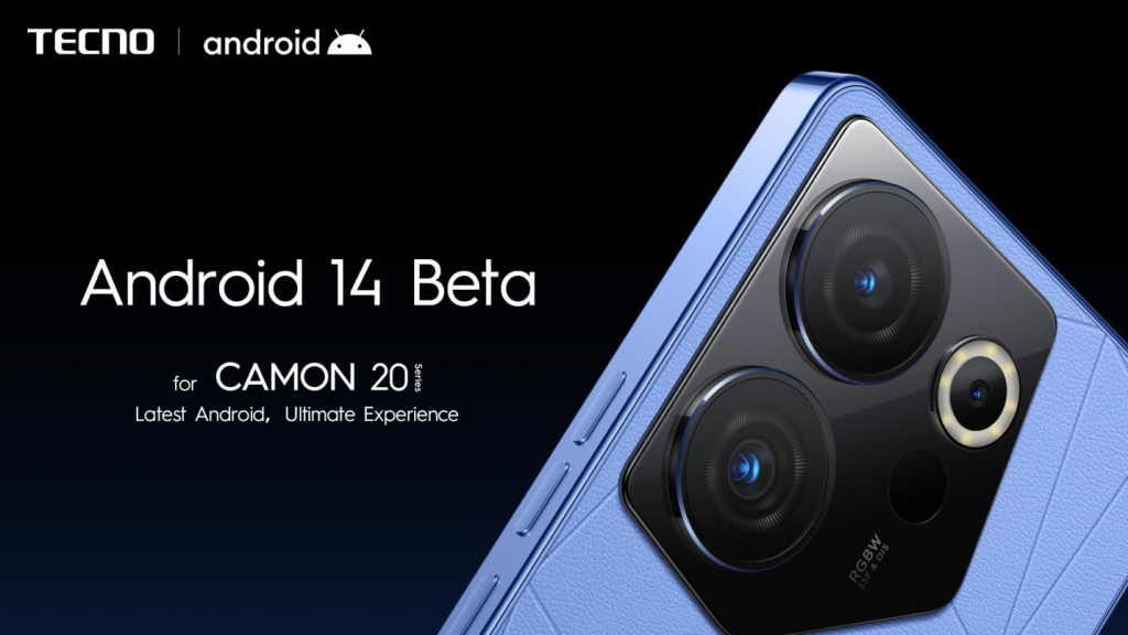 TECNO Unveils Android 14 Beta for CAMON 20 Series Smartphones - Gizmochina