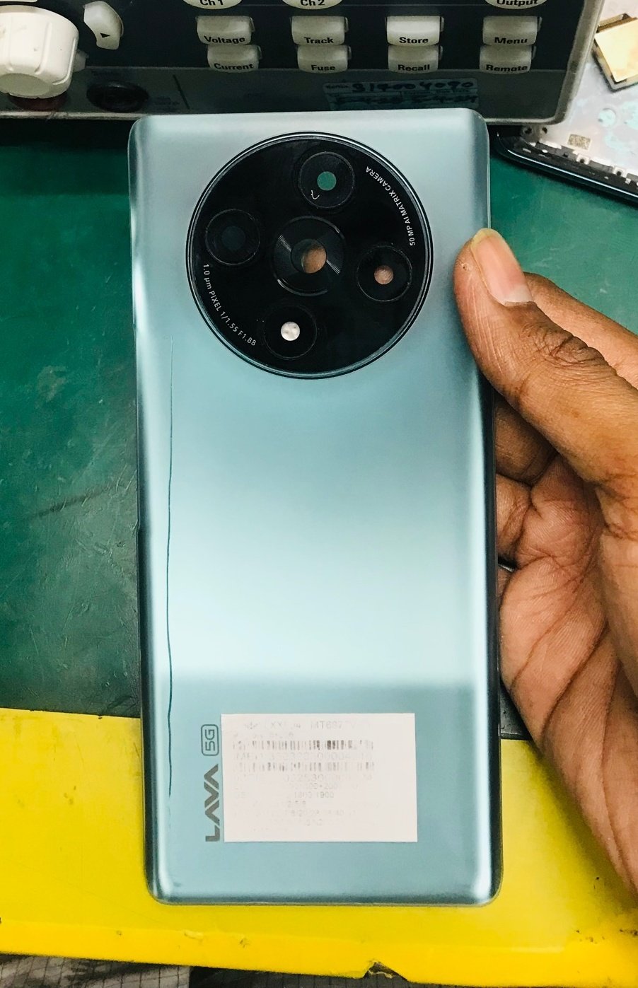 Lava Agni 2 5G back panel image reveals circular camera module with ...