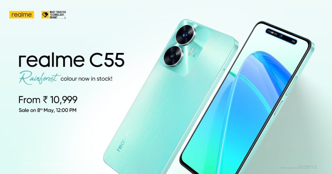 Realme C55 Rainforest edition launched in India at brand's 5th anniversary - Gizmochina