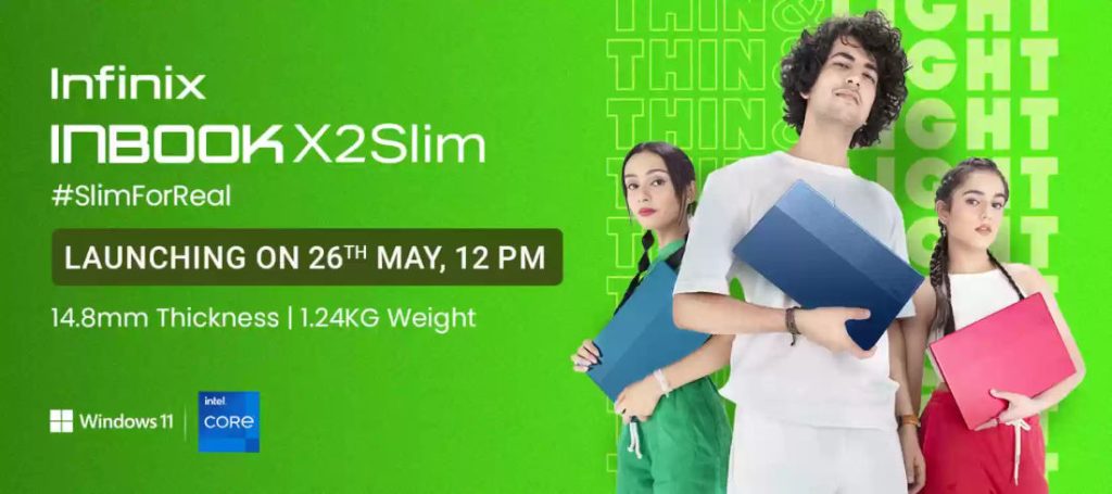 Infinix INBook X2 Slim To Launch In India On June 2 - Gizmochina