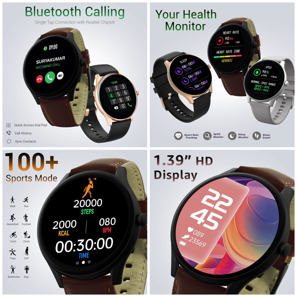 Maxima Max Pro Nitro with 1.39-inch HD display and Bluetooth calling ...