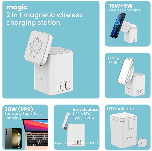 Stuffcool launches Magic 2 in 1 Magnetic Wireless Charging Station in ...