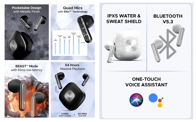 boAt Airdopes Genesis TWS earbuds launched with 13mm drivers, in-ear detection, BT 5.3 & more ...