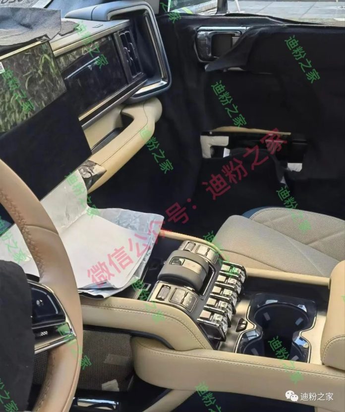 BYD F Brand's first car interior revealed in leaked photos, showing a ...