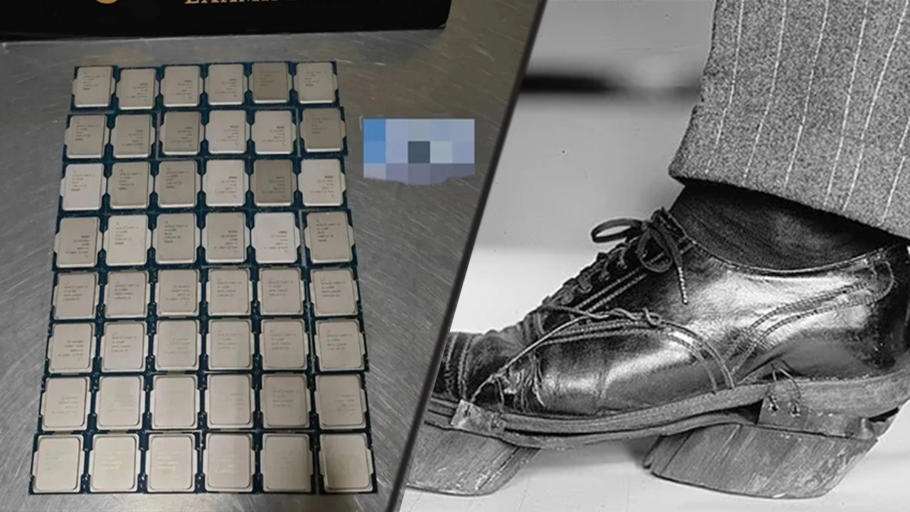 Sneaky Smuggler Tries to Slip Past Customs with 48 CPUs Hidden in Shoes ...
