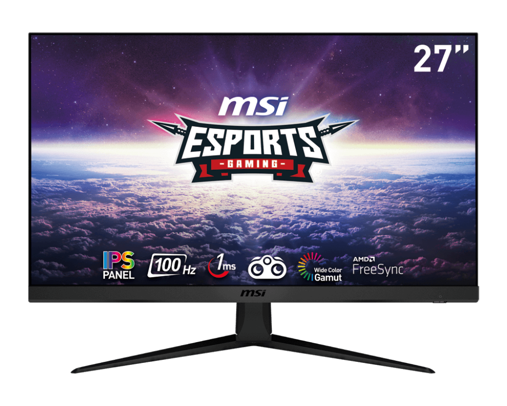 MSI G2712V gaming monitor with FHD IPS 100Hz display & 300 nits ...