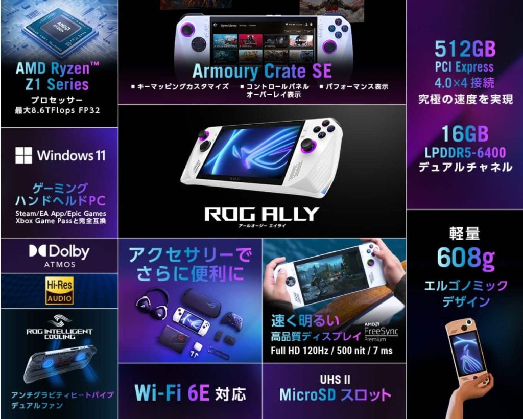 Asus ROG Ally Handheld Gaming console up for pre-order in Japan, sale ...