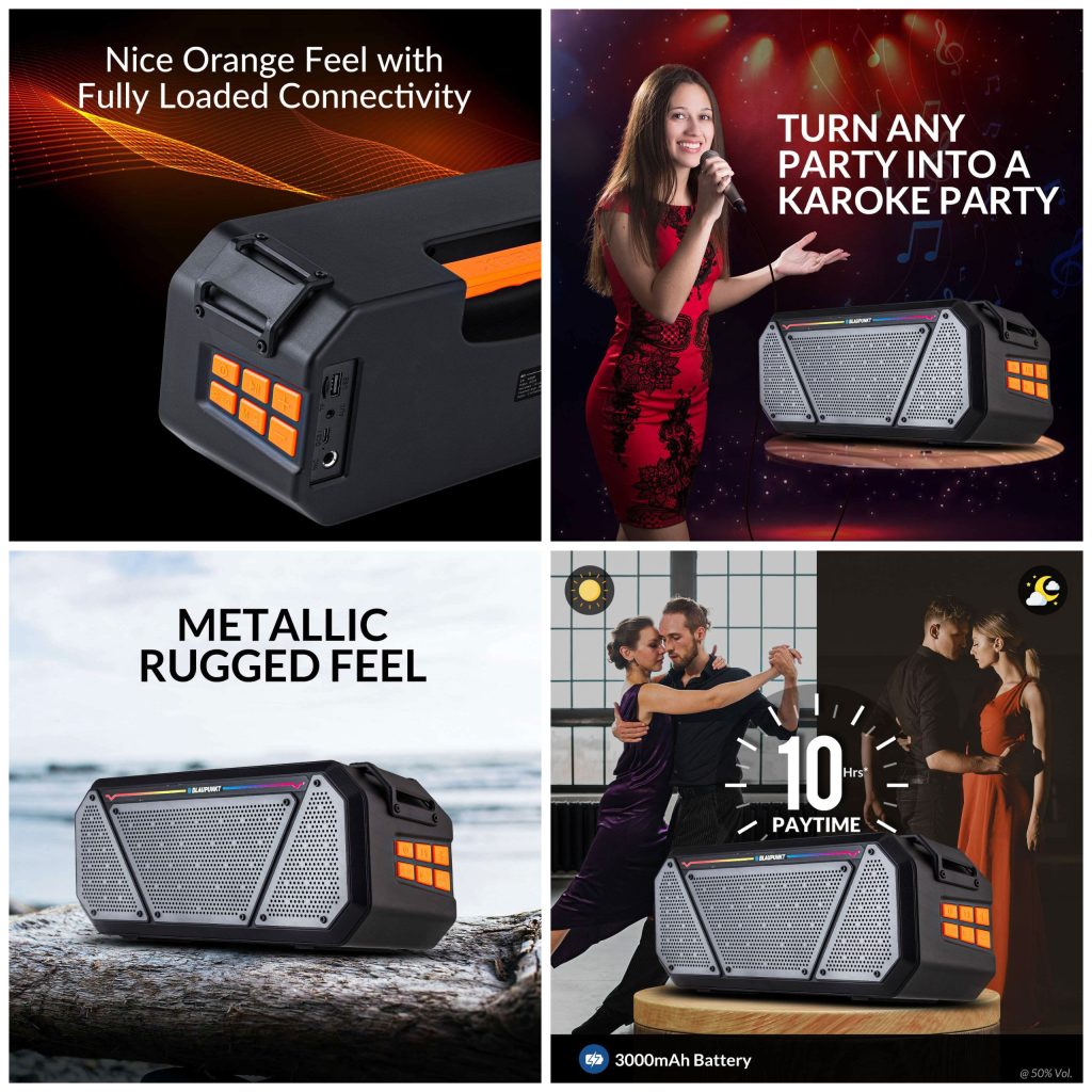 Blaupunkt unveils Atomik Series with powerful BB25 and BB50 Boomboxes in India - Gizmochina