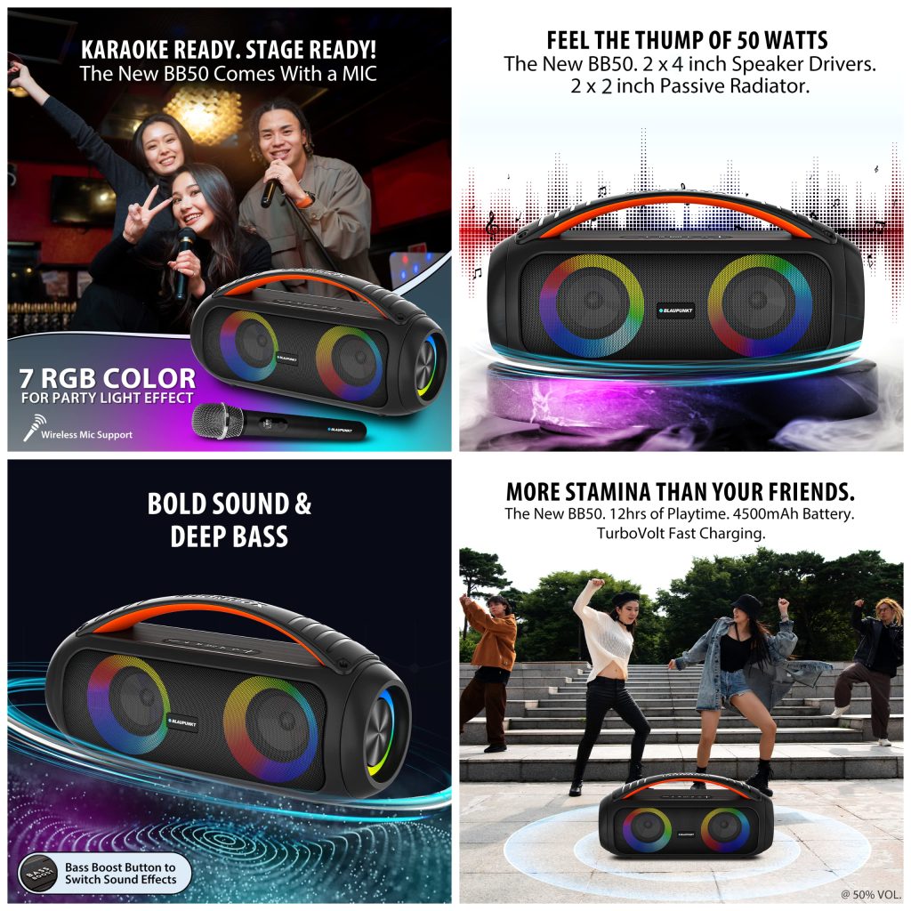 Blaupunkt unveils Atomik Series with powerful BB25 and BB50 Boomboxes ...