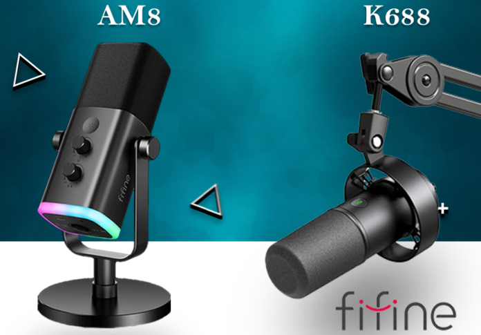 Fifine AMPLITANK K688 & AM8 USB microphones launched in India: Professional-Grade mics for ...
