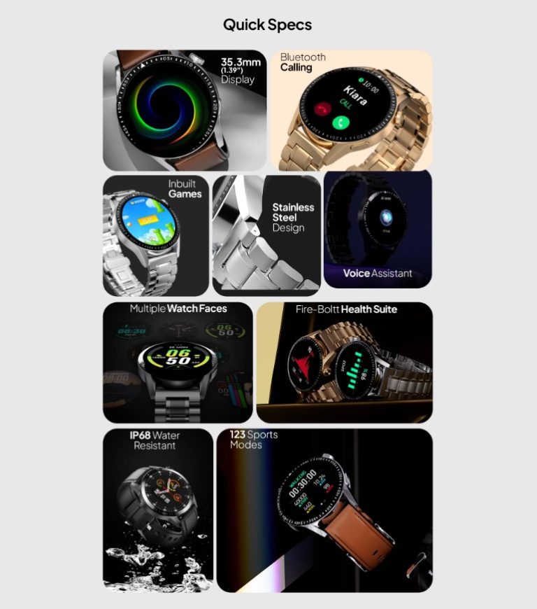 Fire-Boltt Ultimate with 1.39-inch HD display, Bluetooth calling, 7-day battery life launched ...