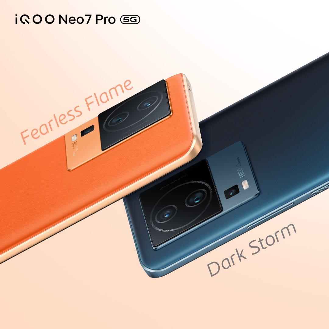 iQOO Neo 7 Pro 5G Fearless Flame & Dark Storm color options unveiled ... iQOO Neo 7 Pro 5G Fearless Flame & Dark Storm color options unveiled ...