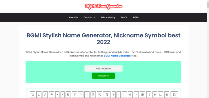 Top 4 Best Fancy Name Generator Tools for BGMI - Gizmochina