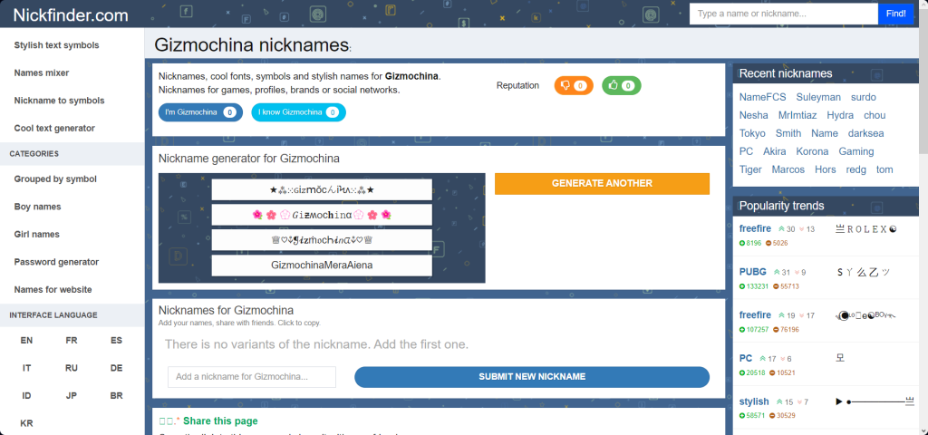 Top 4 Best Fancy Name Generator Tools for BGMI - Gizmochina