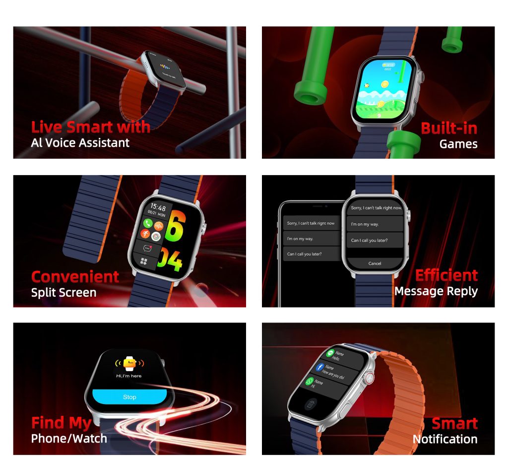 Kieslect KS Pro BT calling smartwatch with 2" AMOLED display & abnormal ...
