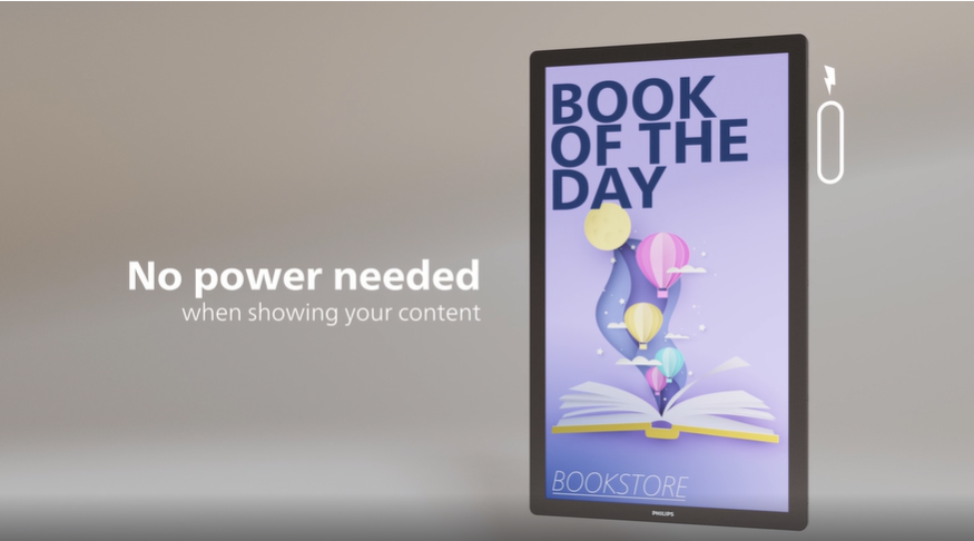 Philips Tableaux with a 25-inch E INK Advanced Color e-paper display ...