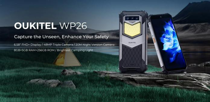 Oukitel WP26: Rugged Smartphone with 1200 Lumens Camping Light and ...