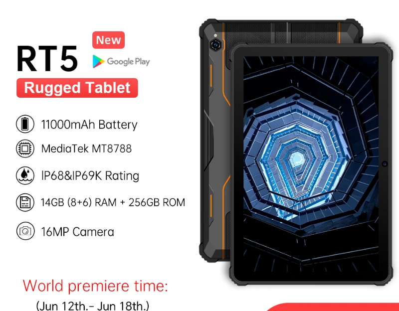 Powerful and Rugged Oukitel RT5 Tablet with 10-Inch Display and ...