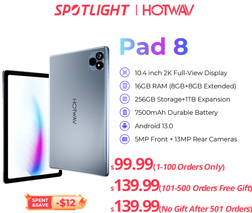 HOTWAV Pad 8, 10-inch Tablet: A Blend of Performance, Portability, and ...