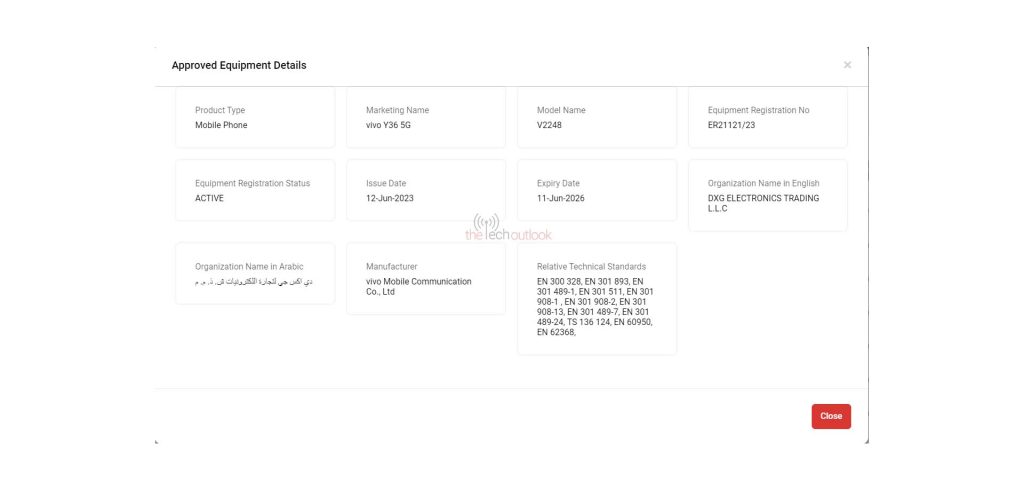 Vivo Y36 5G Bags TDRA Certification, Could Launch Soon - Gizmochina