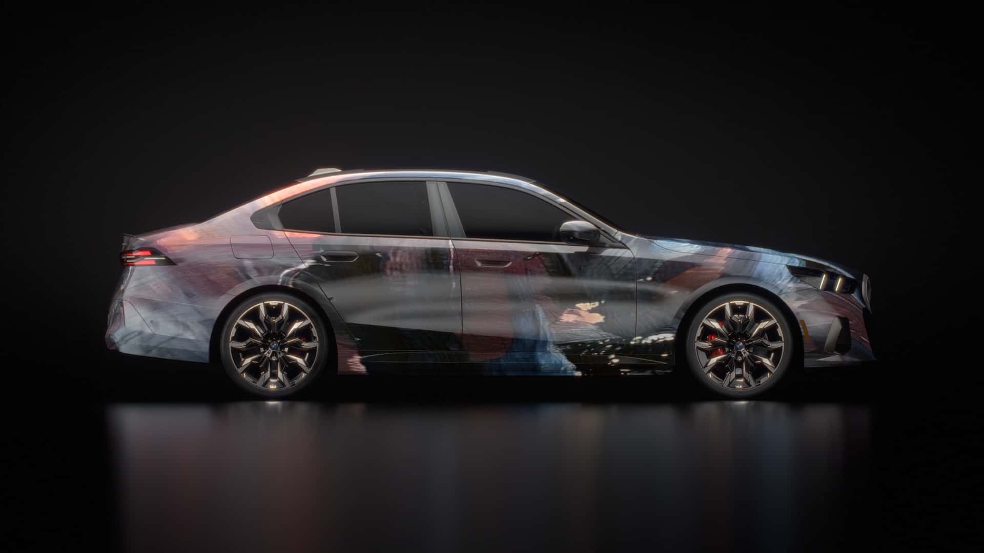 BMW unveils "The Electric AI Canvas" at Art Basel with the BMW i5 as a ...