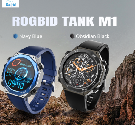 Rogbid Tank M1 smartwatch with military-grade, IP69 waterproof build ...