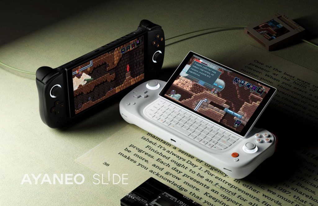 AYANEO Slide is the world's first Windows gaming handheld with an RGB ...