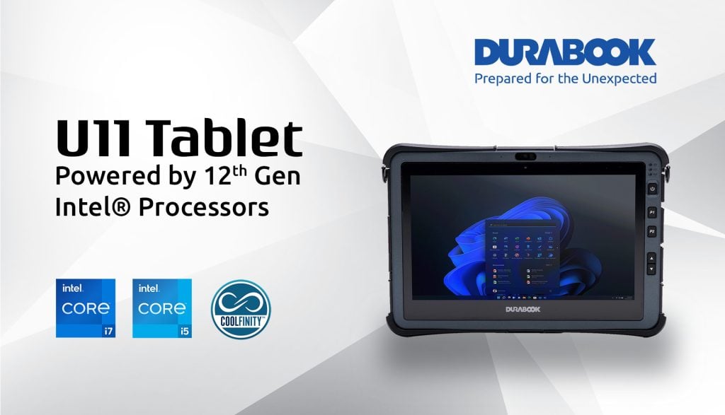 Durabook upgraded U11 Rugged Tablet with 12th gen Intel CPU and several ...