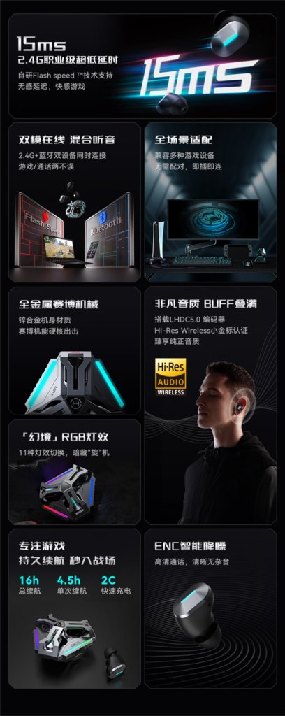 Edifier HECATE GX05 Gaming headset with dual-mode connection, zinc alloy body launched - Gizmochina