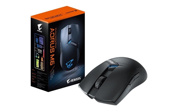 Gigabyte AORUS M6 Wireless Gaming Mouse with up to 74 hours of battery ...