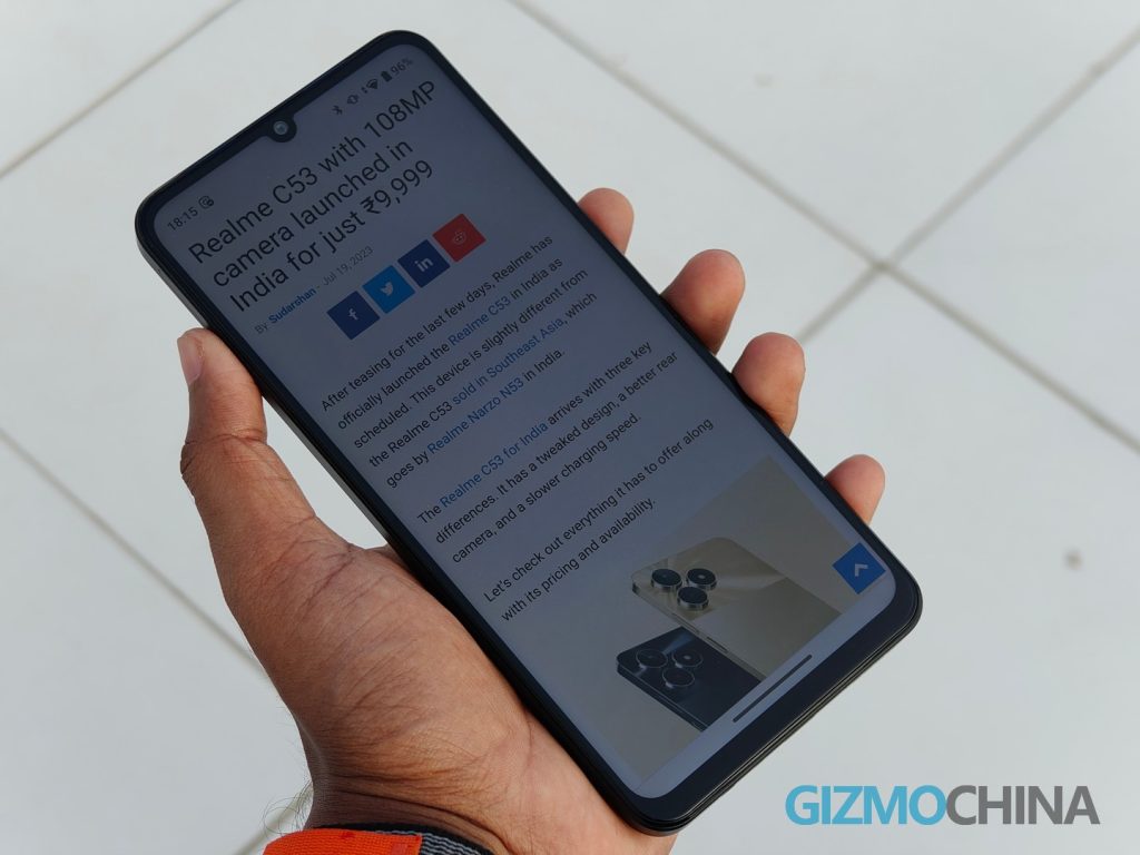 Realme C53 Review: Well-rounded smartphone for ₹10000 - Gizmochina