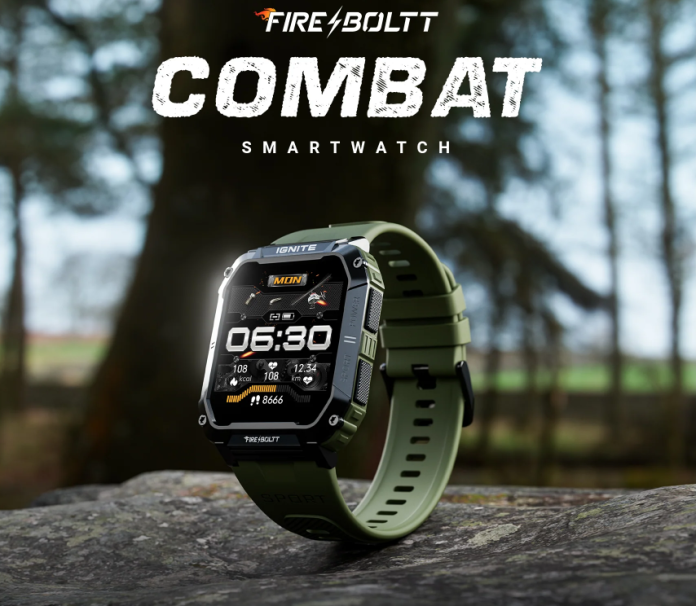 Fire-Boltt Combat Rugged smartwatch with 1.95" display, BT calling ...