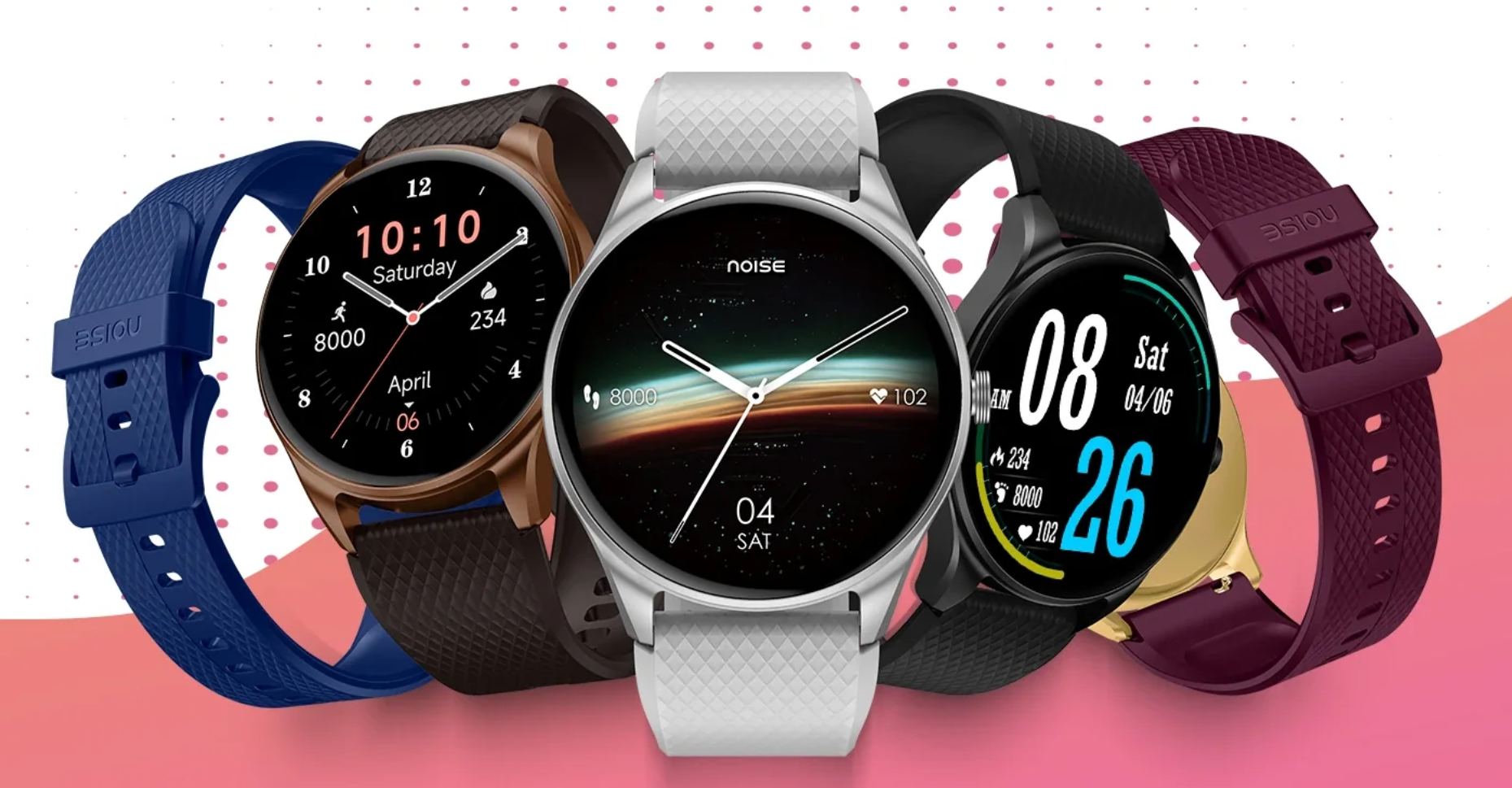 NoiseFit Fuse Plus with 1.43-inch AMOLED display, BT Calling & 7 Day ...