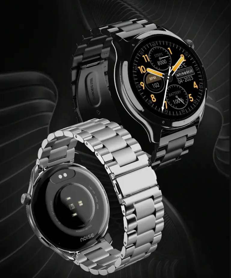 NoiseFit Mattle smartwatch with 1.4" display, metal body, BT calling ...