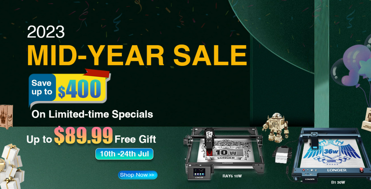Get Unbeatable Deals with Longer's Mid-Year Sale on Laser Engravers and ...