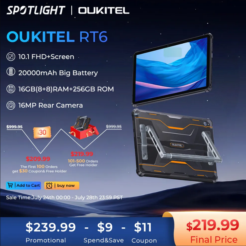 Oukitel is giving massive discounts on the WP28 Smartphone and RT6 ...